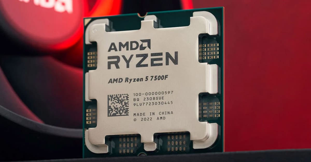 Un processeur puissant AMD Ryzen 5 7500F à petit prix sur AliExpress
