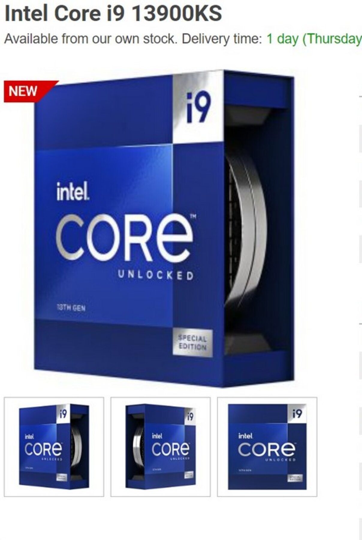 Intel aguiche de nouveau avec les 6 GHz de son Core i9-13900KS